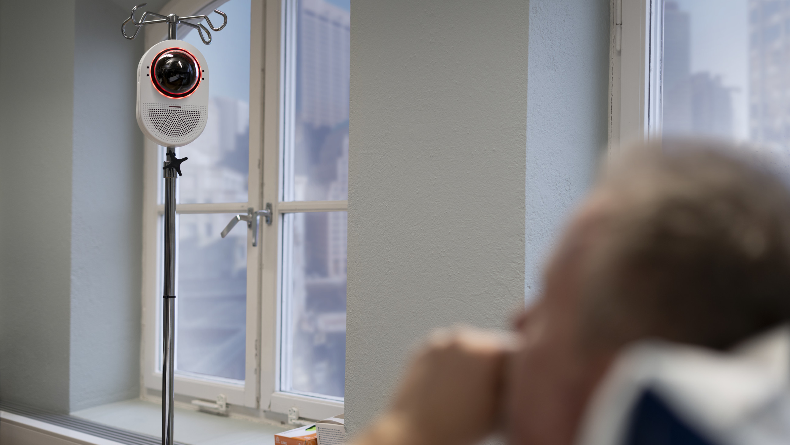 All-in-one audio-visual device for remote monitoring and communication ...