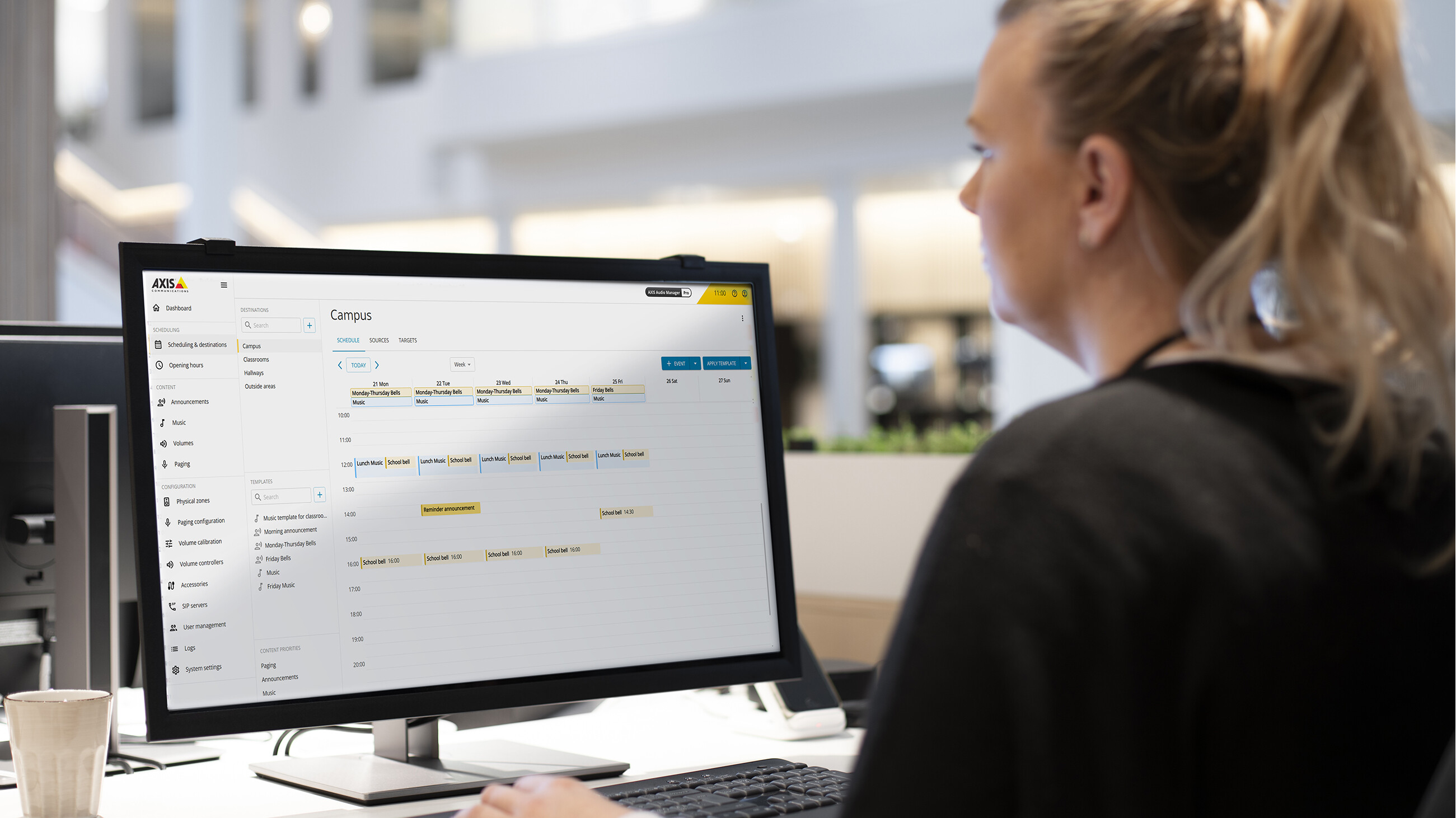 AXIS Audio Manager Pro simplifies scheduling and opens new public ...