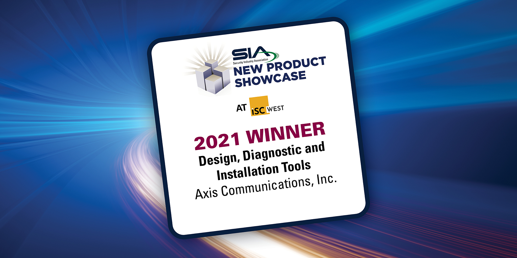 Axis Communications wins 2021 SIA New Product Showcase Award | Axis ...